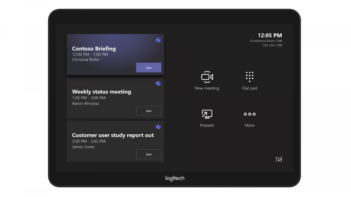 Tablet sterujący Logitech Room Solution Teams Tap + NUC i5 ...