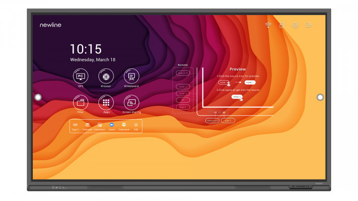 Monitor interaktywny Newline Lyra 65 4K UHD - TT-6521Q - Delkom IT dla ...