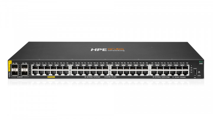 Switch HPE Aruba Networking CX 6100 JL675A 48-port GE PoE 370W 4x10Gb ...
