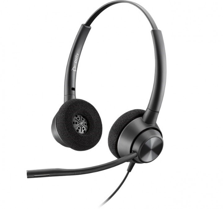 Słuchawki przewodowe HP Poly EncorePro 320 Stereo QD - 77T26AA - Delkom ...